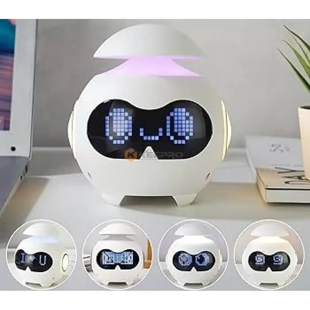 HORLOGE ELEC +BAFFLE BLUETOOTH BOULE EMOJI TS-002 EMOTICON CLOCK ...